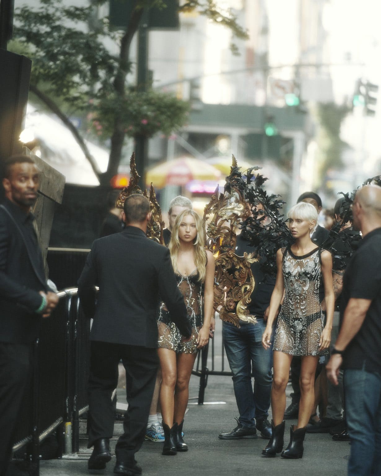 Victoria's Secret Models & Angel Wings on the NYC Streets