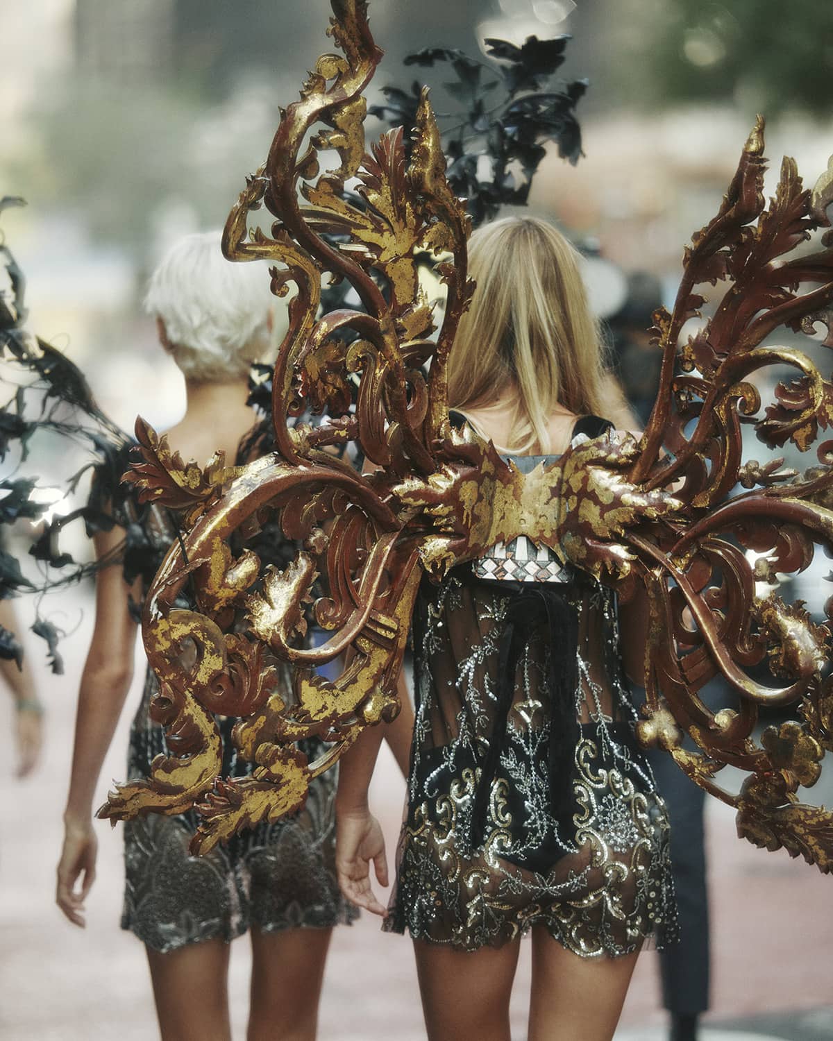 Victoria's Secret Models & Angel Wings on the NYC Streets