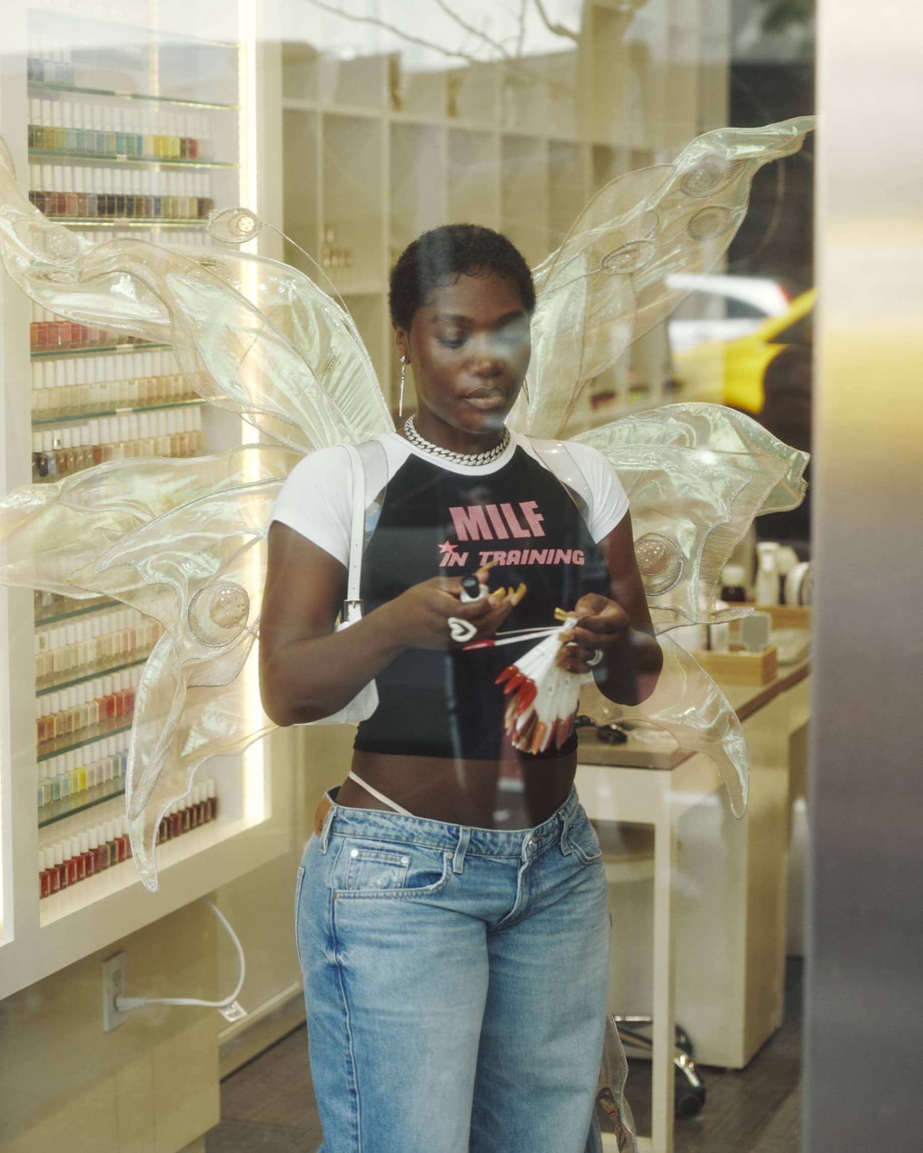 Victoria's Secret Models & Angel Wings on the NYC Streets