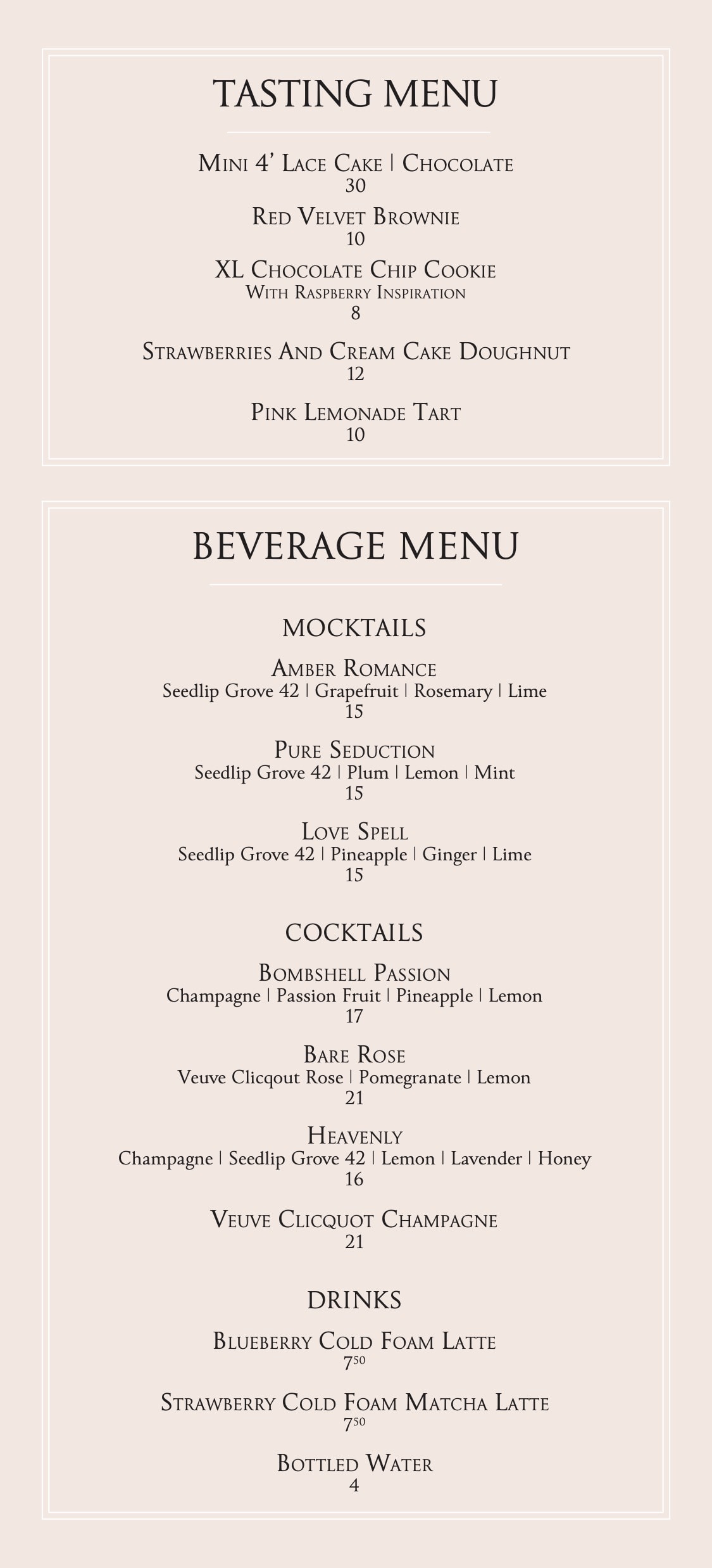 The Tour '23 Champagne Bar at VS&Co 5th Ave Store, NYC